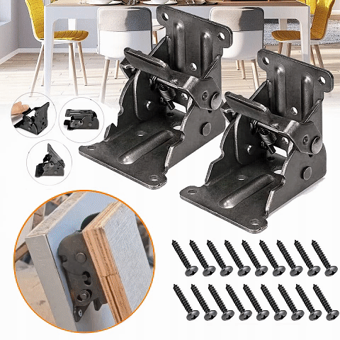 ⏳Limited 50% Discount🎁Heavy Duty Folding Table Leg Brackets with Self ...